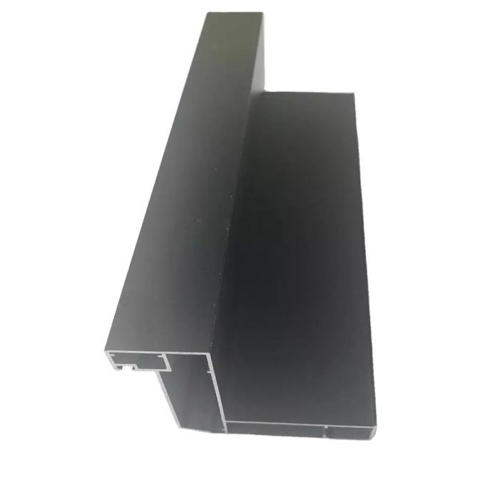 1.5mm Black Aluminium Extrusion Profiles Aluminium Sliding Window Frames
