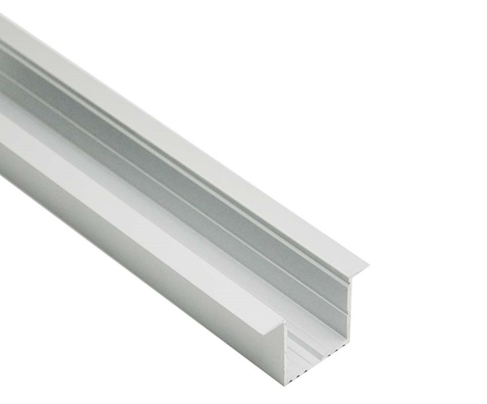 Corner Channel Aluminum Extrusion Profile For LED Wall Linear Recessed ...
