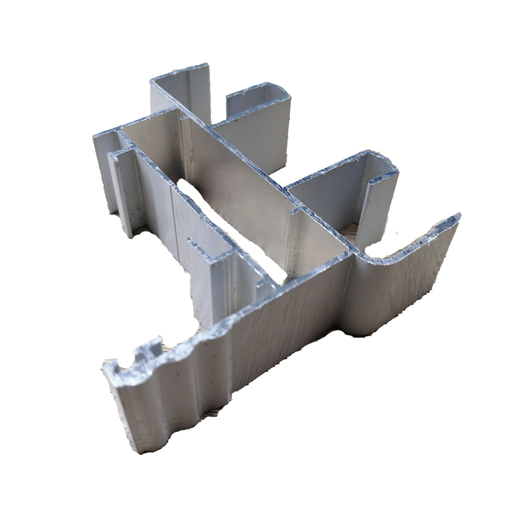 White Powder Coated Aluminum Extrusions Set For Sliding Windows Frame ...