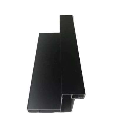 1.5mm Black Aluminium Extrusion Profiles Aluminium Sliding Window Frames