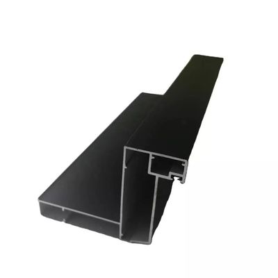 1.5mm Black Aluminium Extrusion Profiles Aluminium Sliding Window Frames
