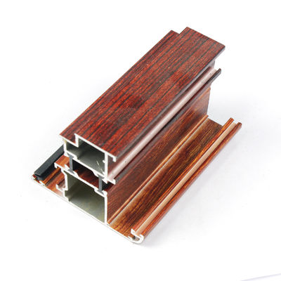 Thermal Break Bridge Wood Grain Aluminium Door And Window Frames