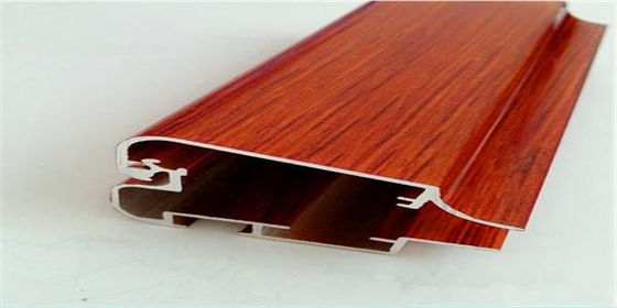 RAL Colors 6063-T5 Wood Finish Aluminium Profiles , Aluminum window ...