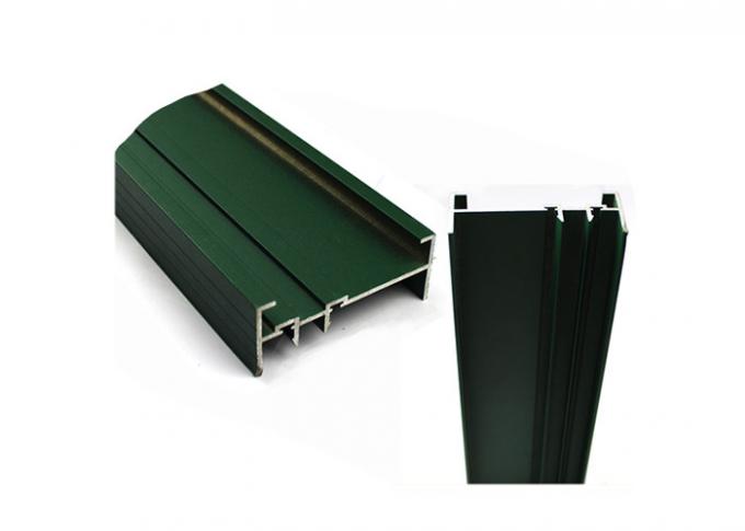Colored Rectangular Aluminum Tubing , Extruded Aluminum Window Frame
