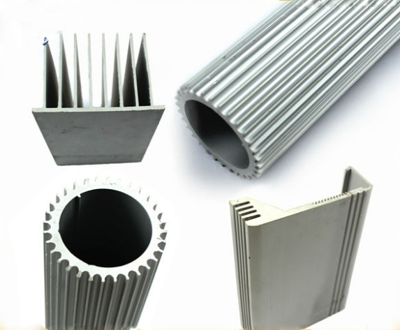 Natural Silver Extruded Aluminum Heat Transfer Plates With Conducts ...
