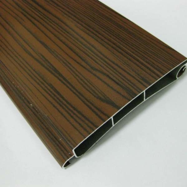 RAL Colors 6063-T5 Wood Finish Aluminium Profiles , Aluminum window ...